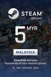 Buy Steam Wallet 5 MYR Gift Card (Malaysia) - Digital Key