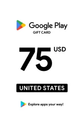 Buy Google Play 75 USD Gift Card (United States) - Digital Code