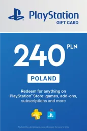 Buy PlayStation Store 240 PLN Gift Card (Poland) - Digital Code
