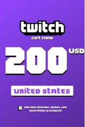 Buy Twitch $200 USD Gift Card (US) - Digital Code