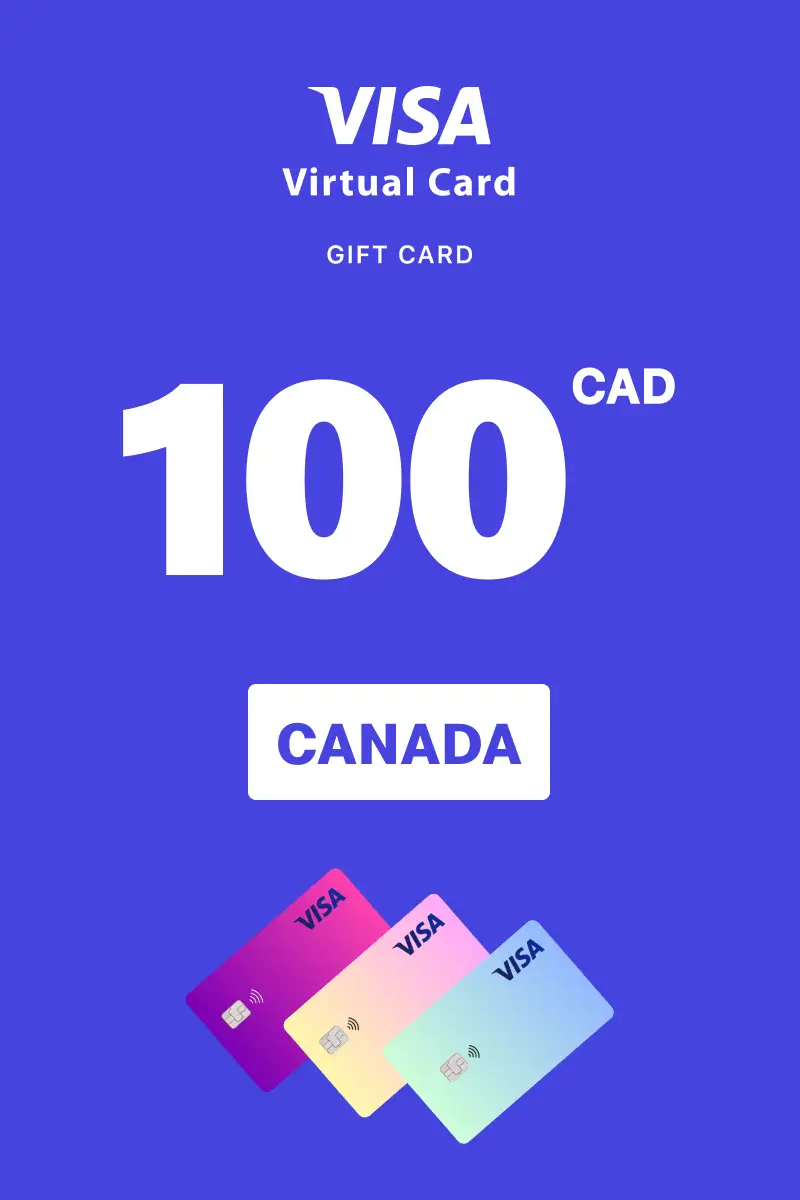 Buy Virtual Visa 100 CAD Gift Card (Canada) - Digital Key