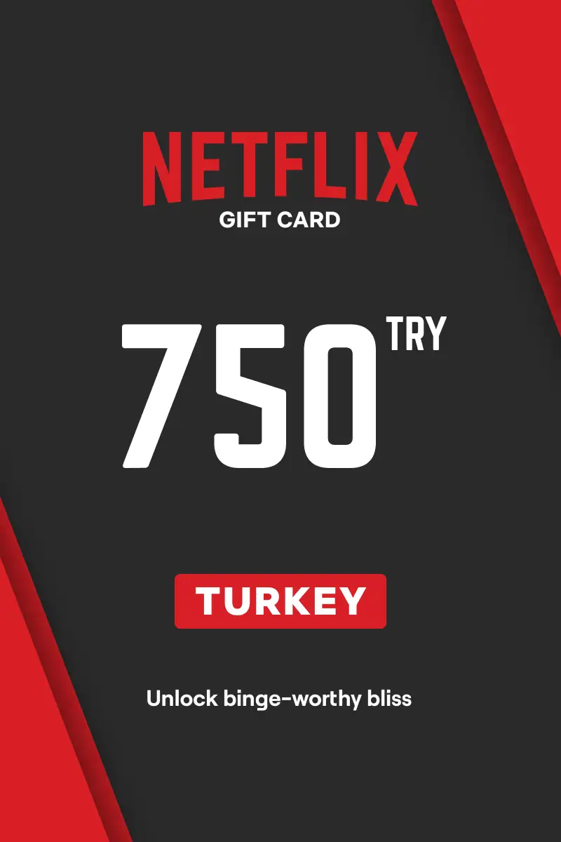 Buy Netflix 750 TRY Gift Card (Turkey) - Digital Key