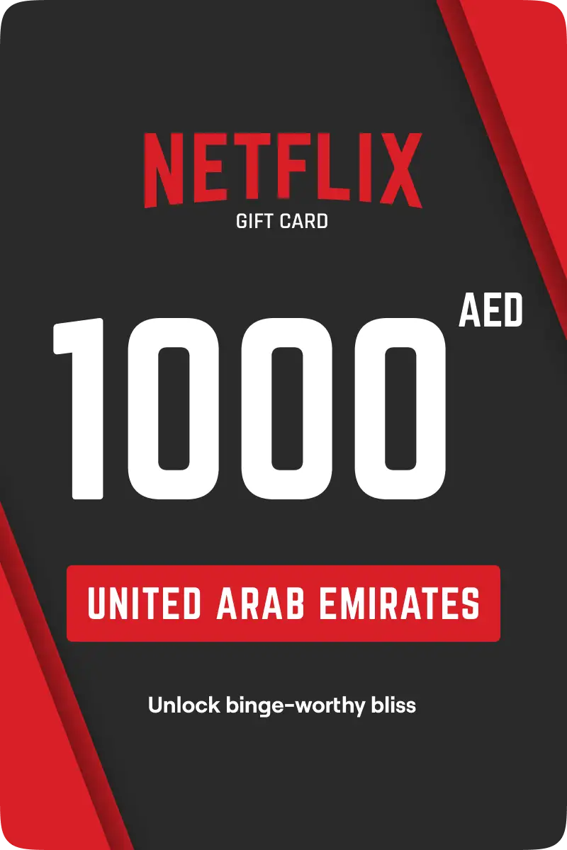 Buy Netflix 1000 AED Gift Card (United Arab Emirates) - Digital Key