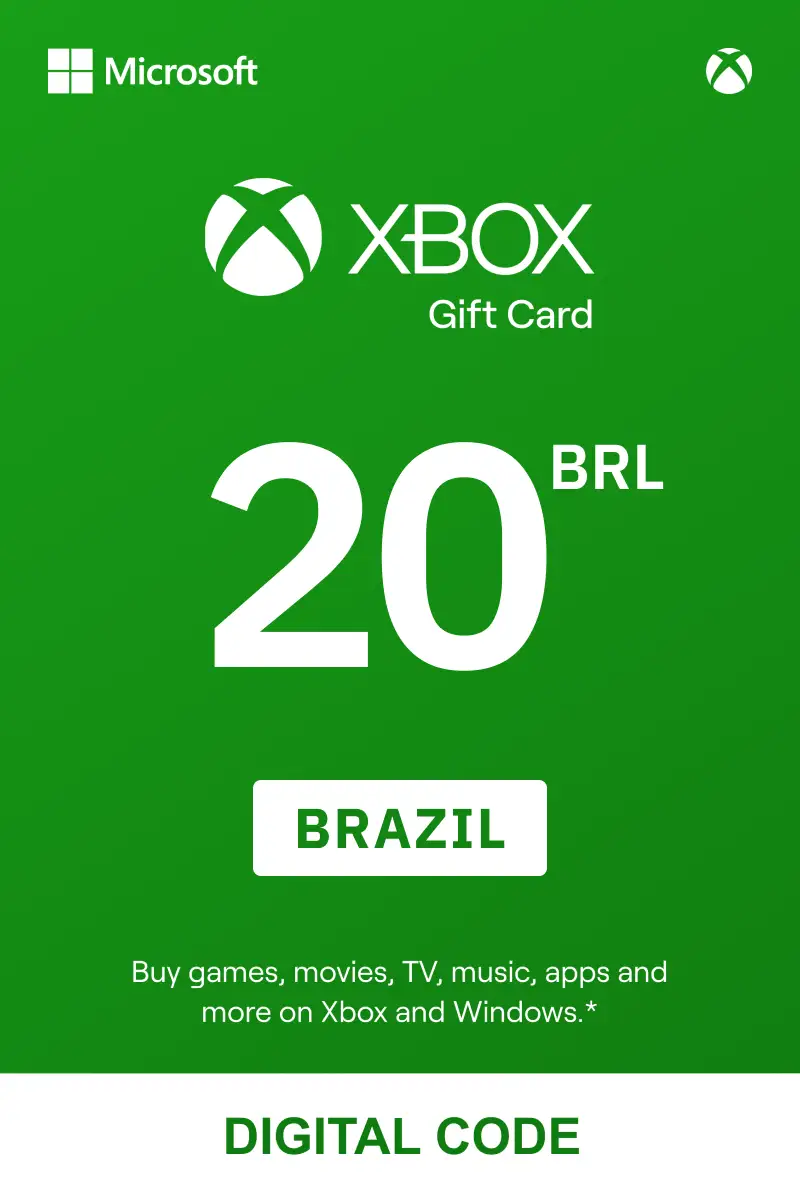 Buy Xbox 20 BRL Gift Card (Brazil) - Digital Key