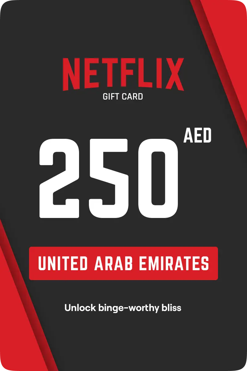 Buy Netflix 250 AED Gift Card (United Arab Emirates) - Digital Key