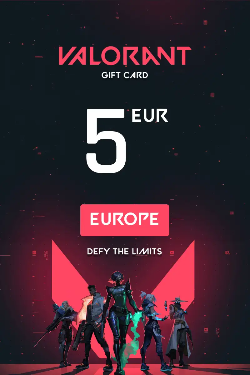 Buy Valorant 5 EUR Gift Card (Europe) - Digital Key