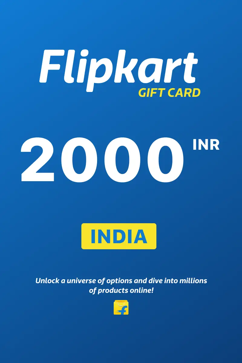 Buy Flipkart 2000 INR Gift Card (India) - Digital Key