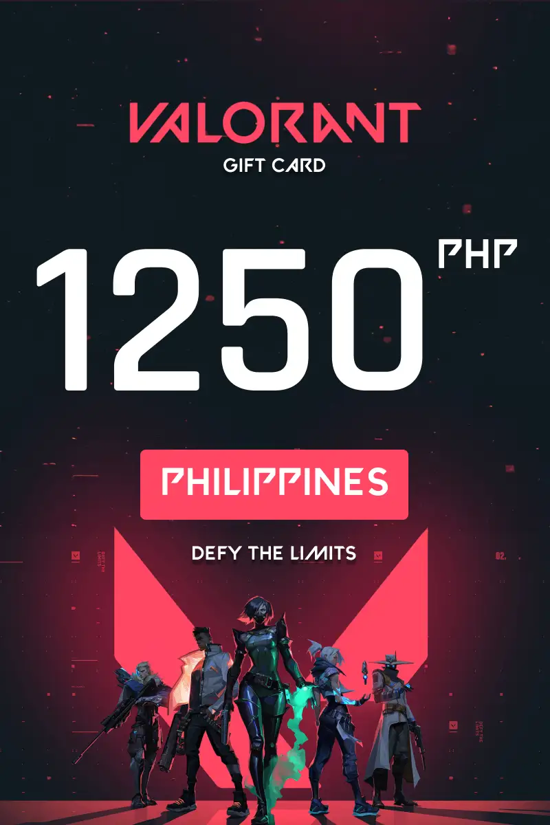 Buy Valorant 1250 PHP Gift Card (Philippines) - Digital Key
