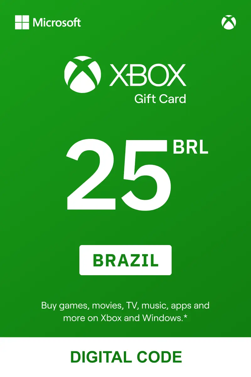 Buy Xbox 25 BRL Gift Card (Brazil) - Digital Key