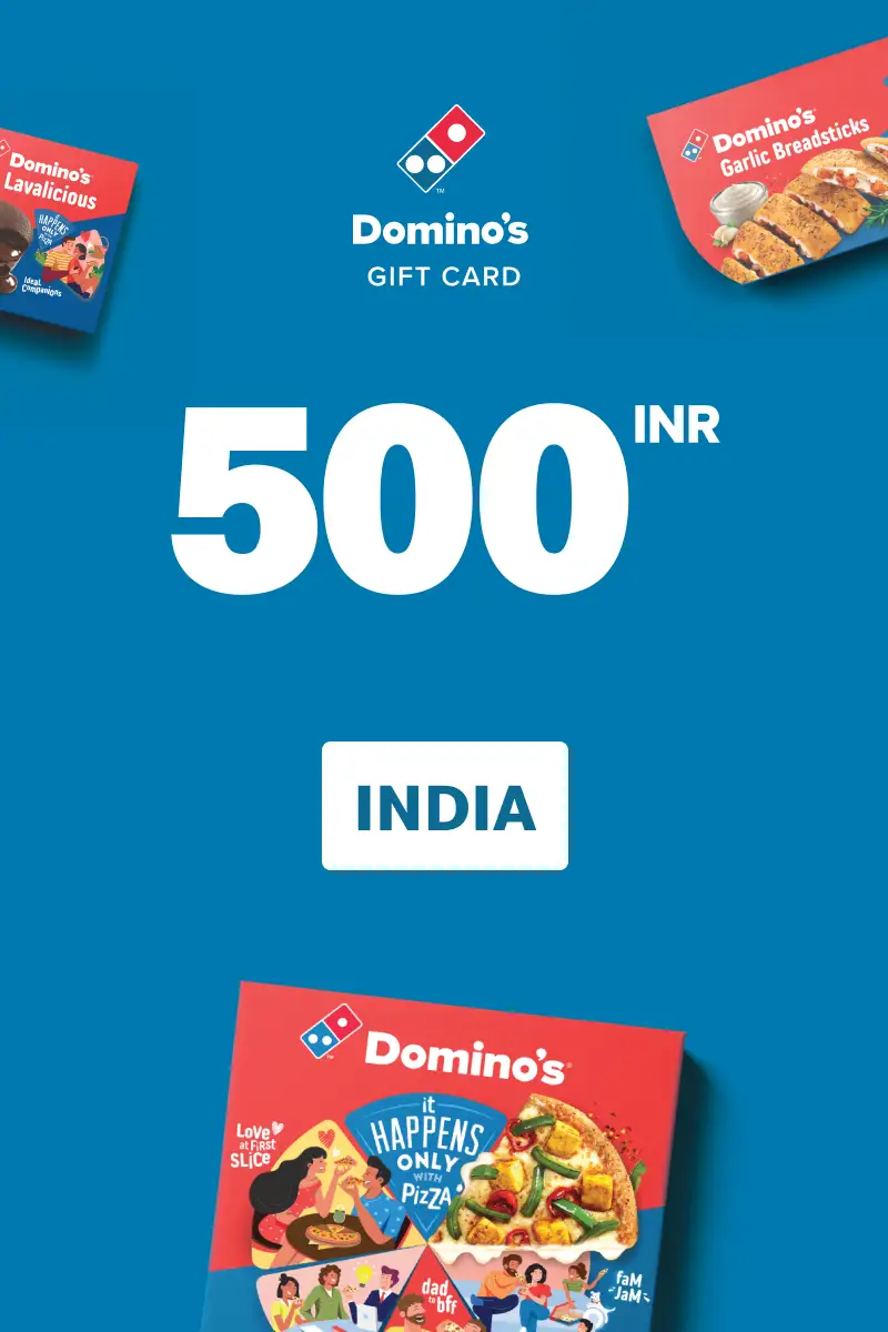 Buy Dominos Pizza 500 INR Gift Card (India) - Digital Key