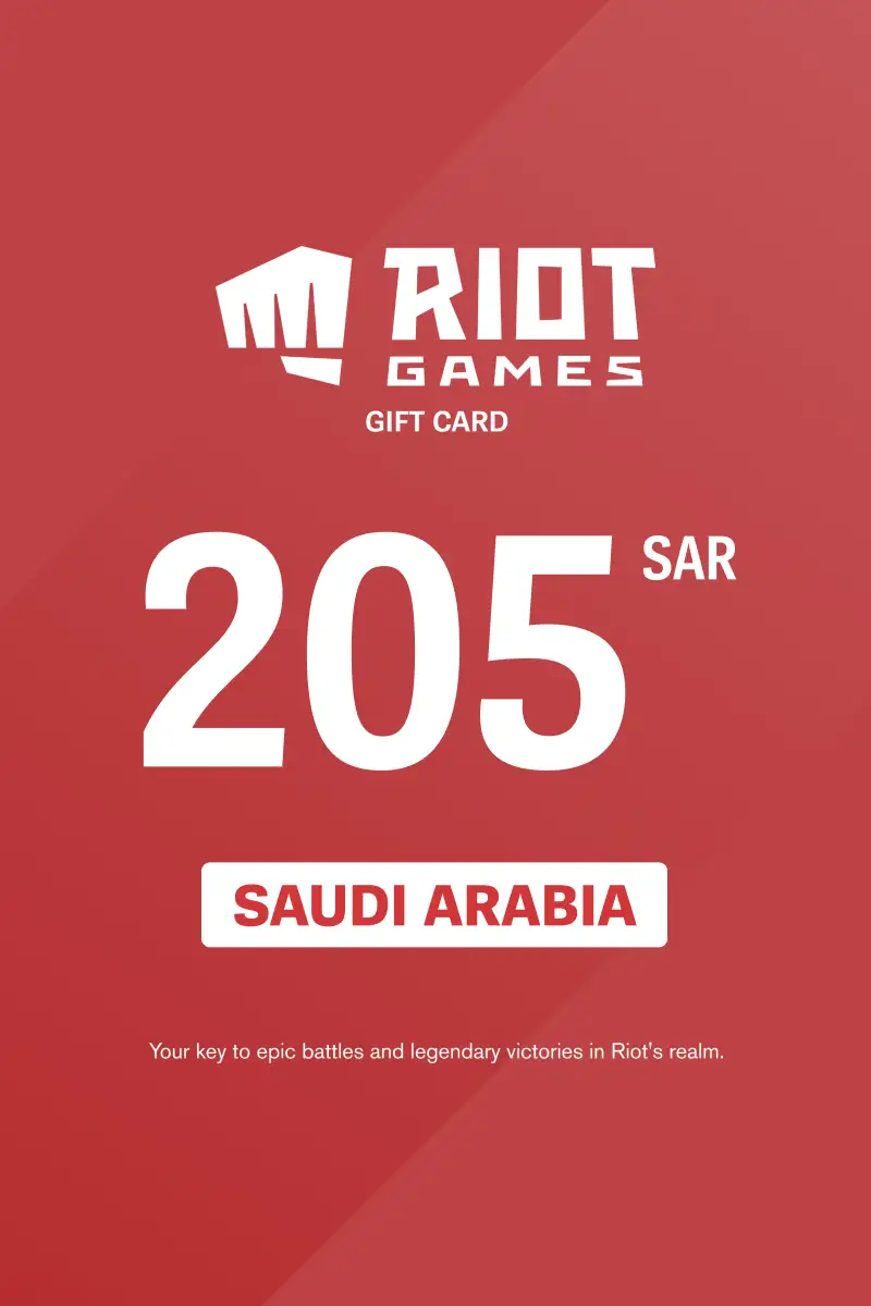 Buy Riot Access 205 SAR Gift Card (Saudi Arabia) - Digital Key