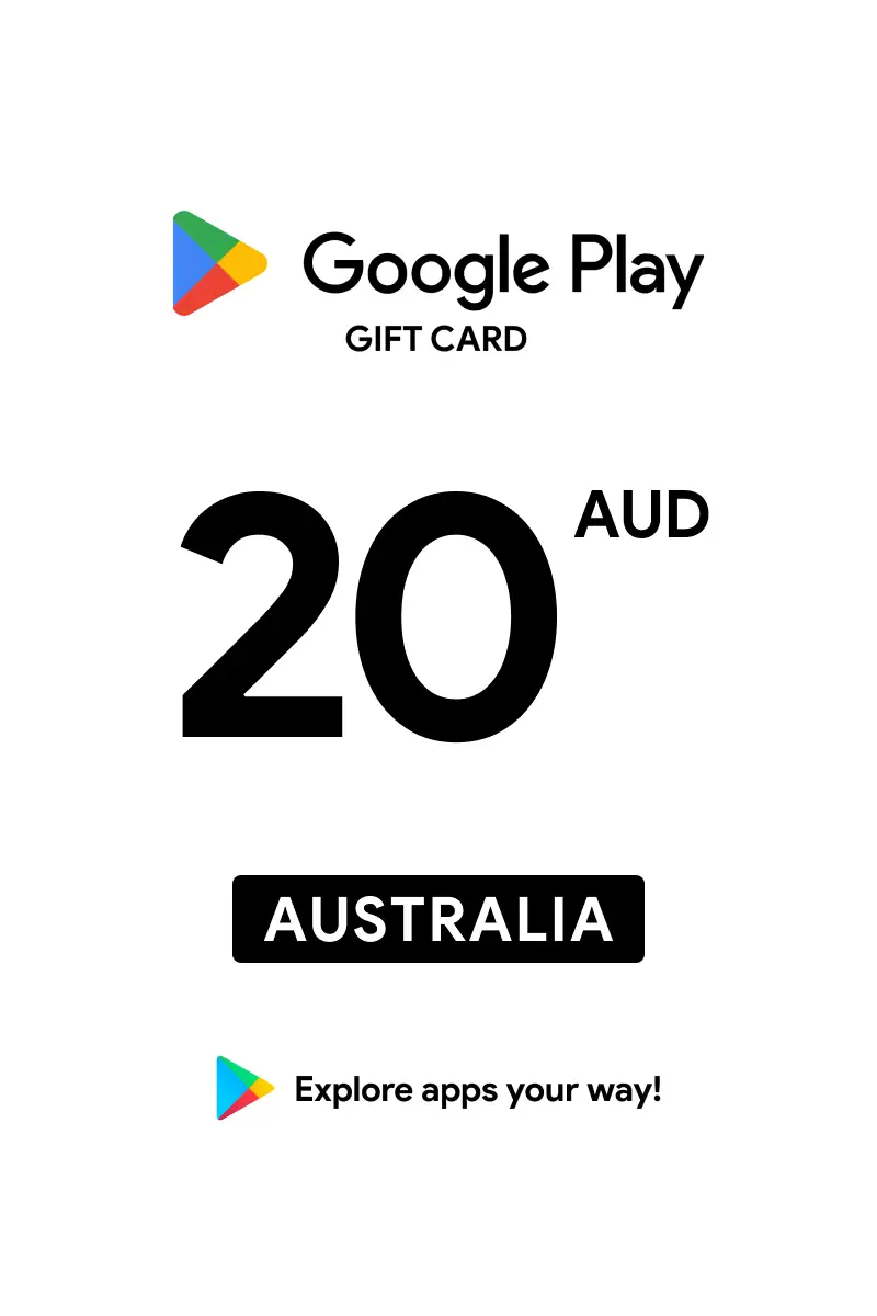 Buy Google Play 20 AUD Gift Card (Australia) - Digital Key