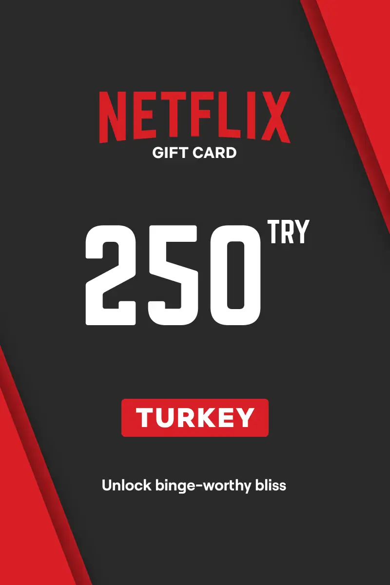 Buy Netflix 250 TRY Gift Card (Turkey) - Digital Key