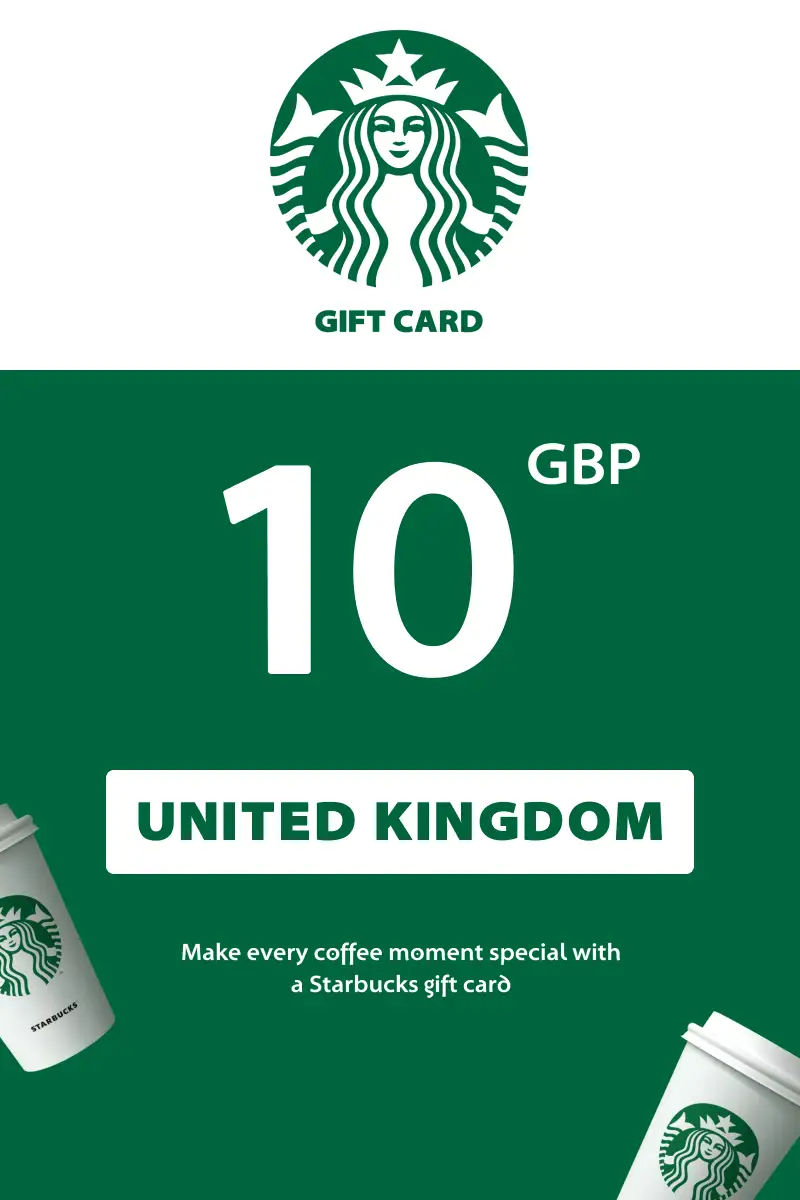Starbucks 10 GBP Gift Card United Kingdom Digital Key
