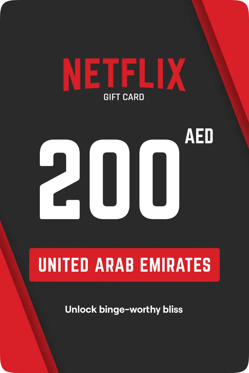 Buy Netflix 200 AED Gift Card (United Arab Emirates) - Digital Key