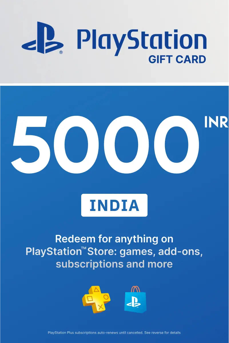 Buy PlayStation Store 5000 INR Gift Card (India) - Digital Key