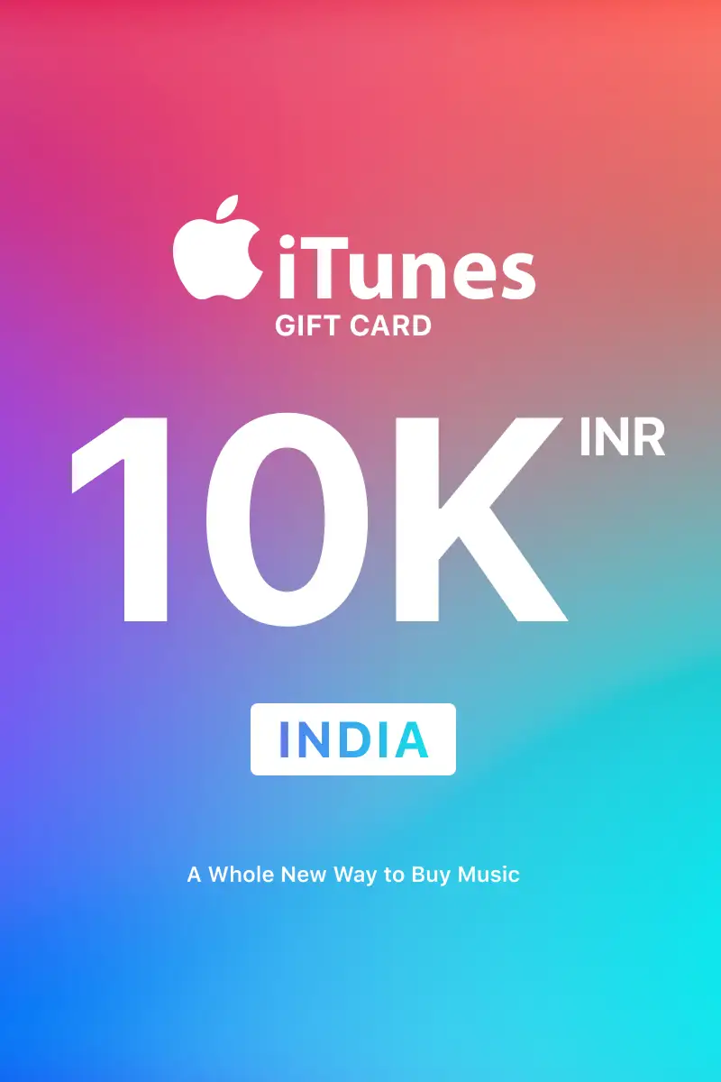Buy Apple iTunes 10000 INR Gift Card (India) - Digital Key
