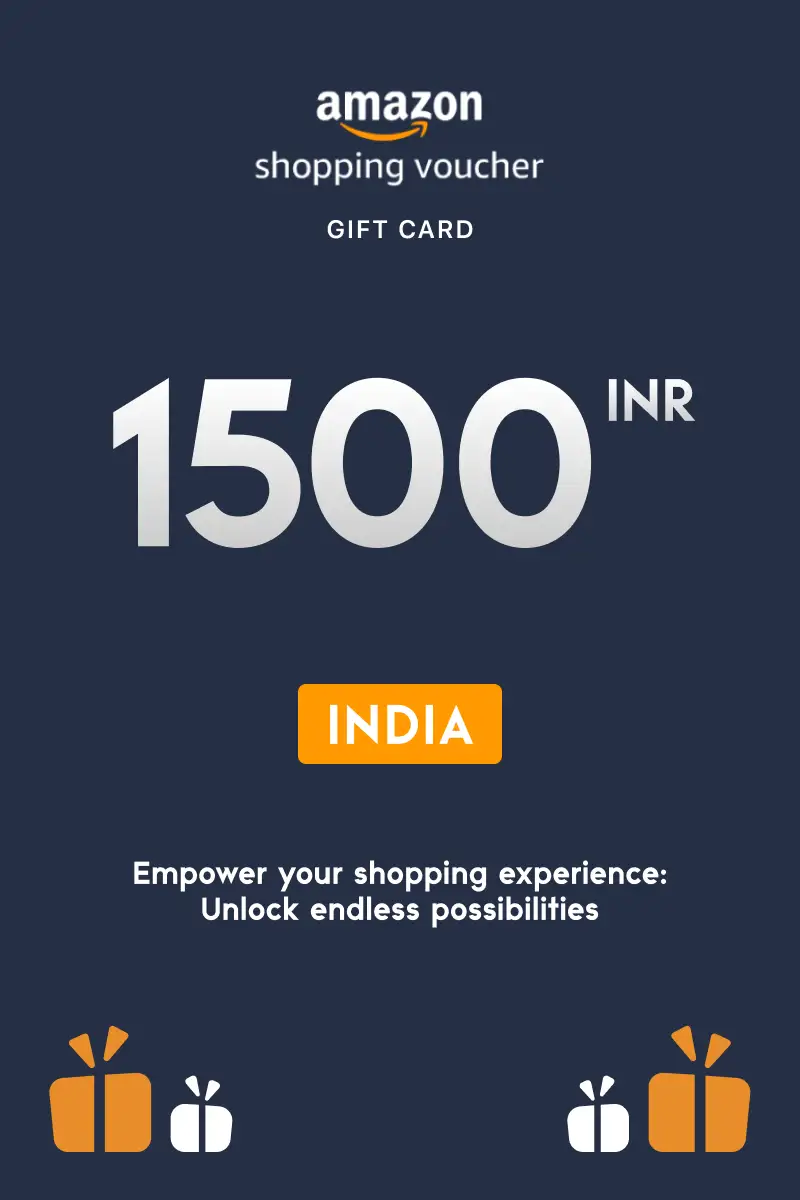 Buy Amazon Shopping Voucher 1500 INR Gift Card (India) - Digital Key