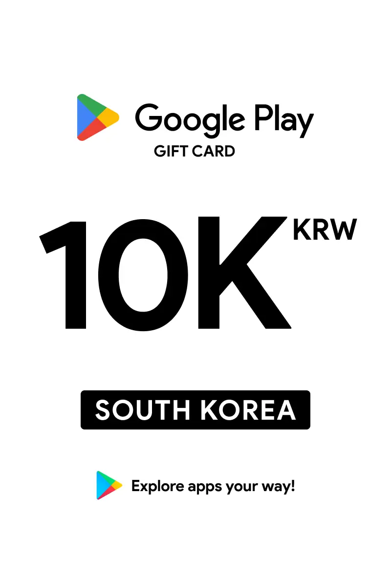 Buy Google Play 10000 KRW Gift Card (South Korea) - Digital Key