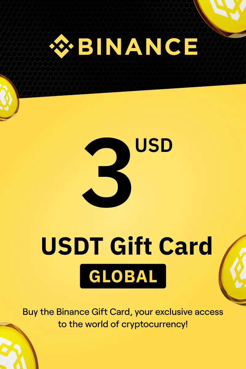 Buy Binance (USDT) 3 USD Gift Card (Global) - Digital Key
