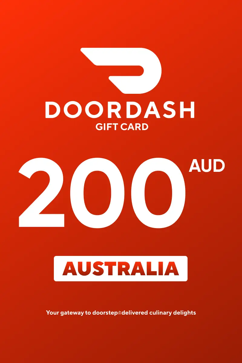 Buy DoorDash 200 AUD Gift Card (Australia) - Digital Key