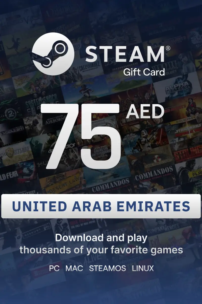 Buy Steam Wallet 75 AED Gift Card (United Arab Emirates) - Digital Key