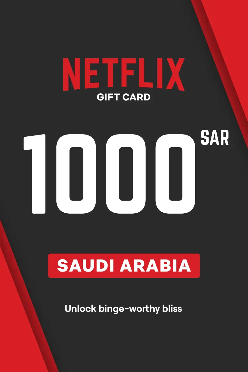 Buy Netflix 1000 SAR Gift Card (Saudi Arabia) - Digital Key