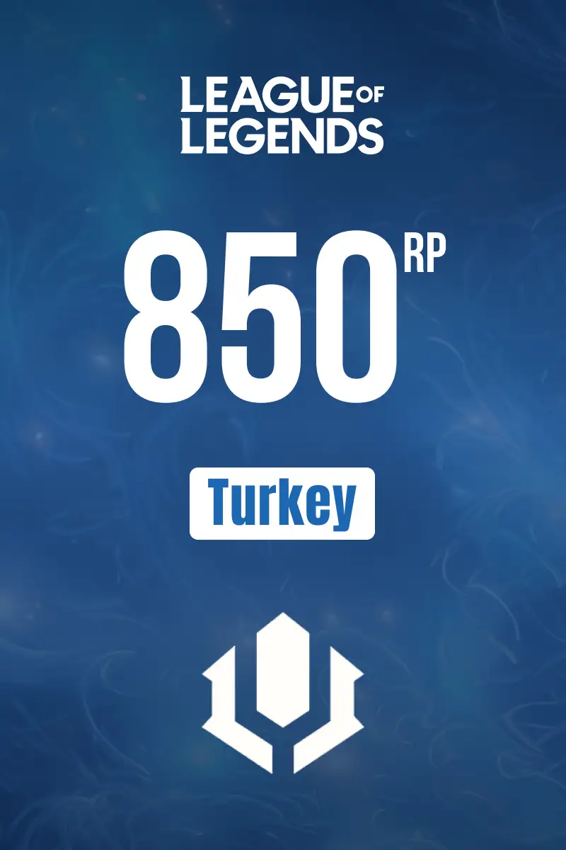 Buy League of Legends (Turkey) - 850 RP - Digital Key