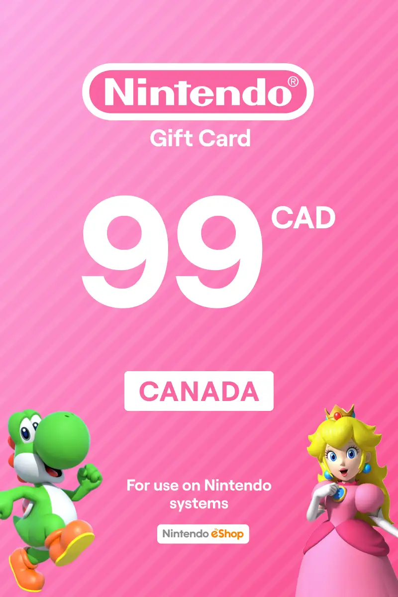 Buy Nintendo eShop 99 CAD Gift Card (Canada) - Digital Key