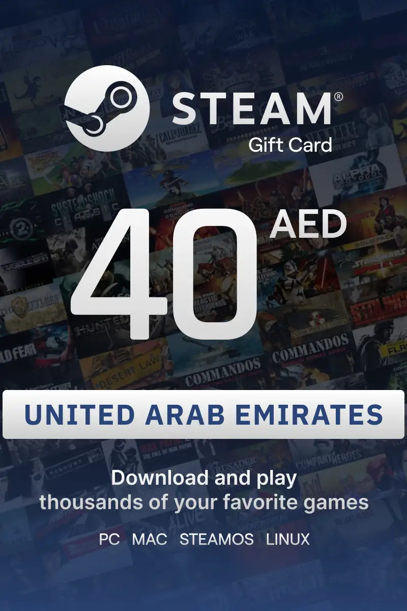 Buy Steam Wallet 40 AED Gift Card (United Arab Emirates) - Digital Key