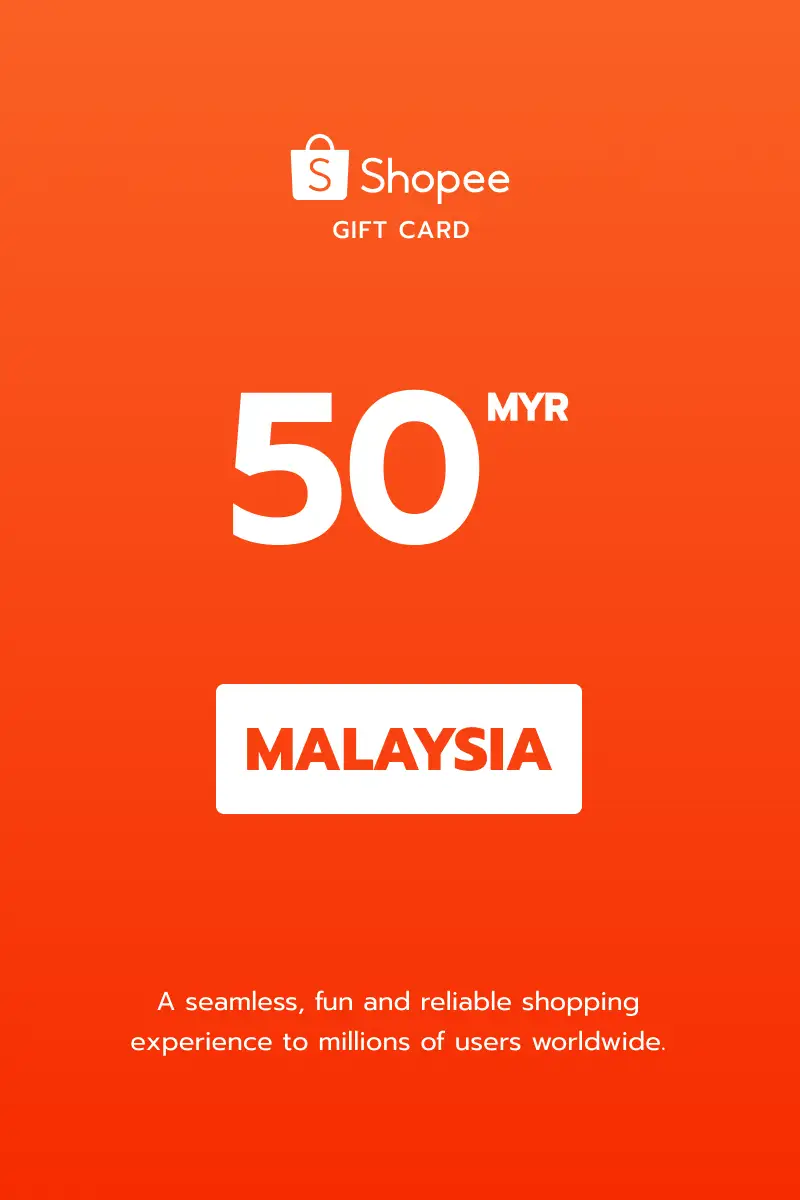 Buy Shopee 50 MYR Gift Card (Malaysia) - Digital Key