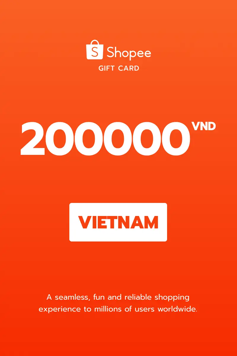 Buy Shopee 200000 VND Gift Card (Vietnam) - Digital Key