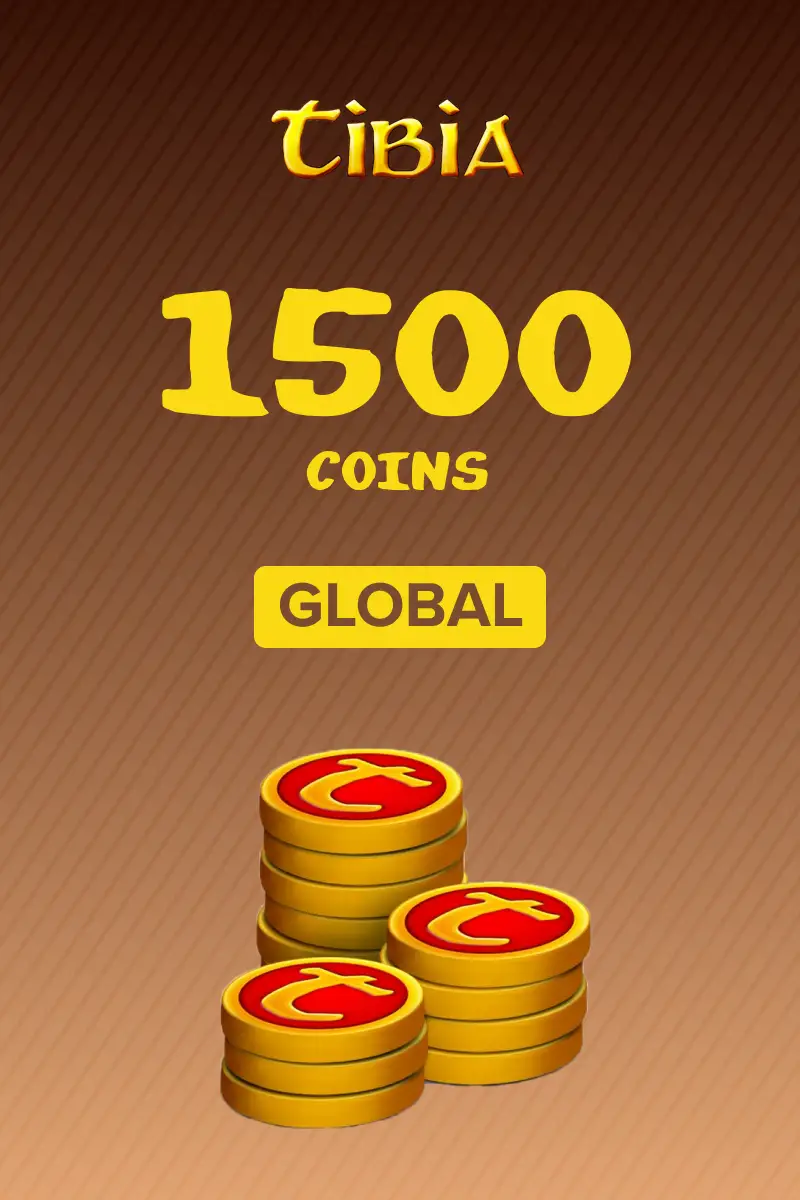 Buy Tibia 1500 Coins (Global) - Digital Key