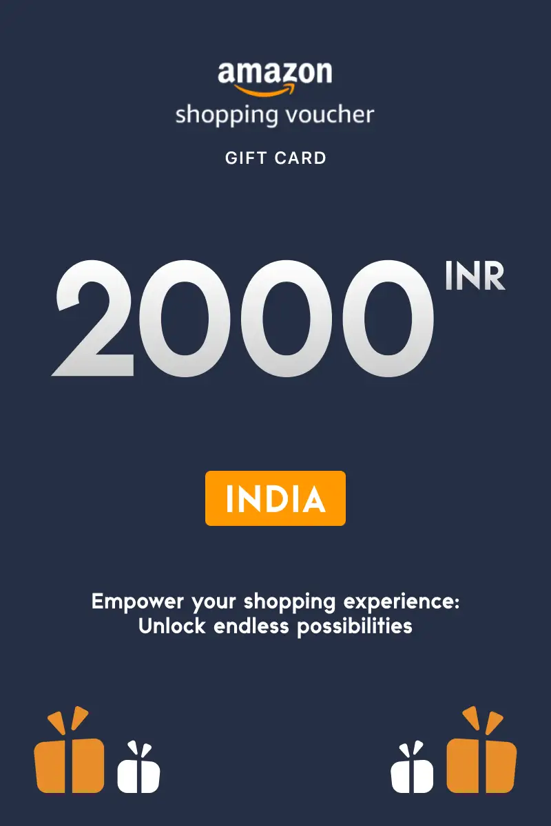 Buy Amazon Shopping Voucher 2000 INR Gift Card (India) - Digital Key