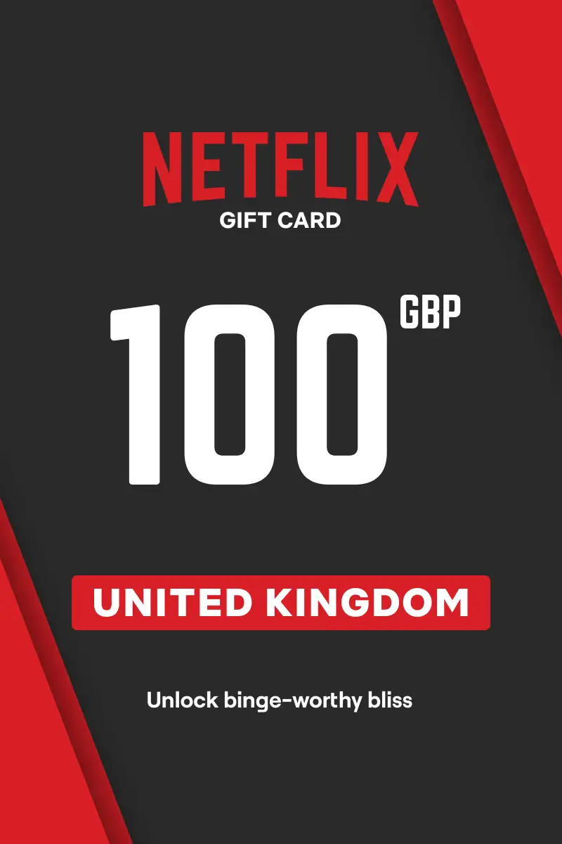 Buy Netflix 100 GBP Gift Card (United Kingdom) - Digital Key