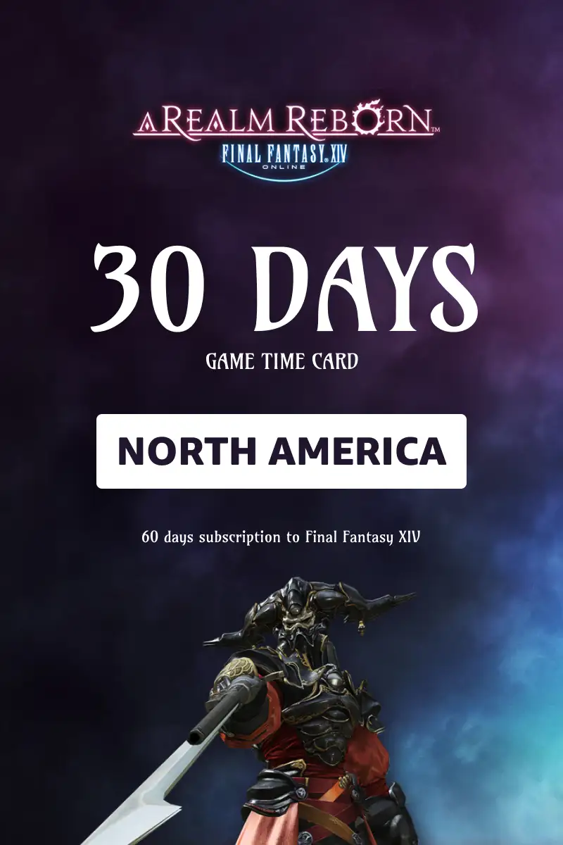 Buy Final Fantasy XIV A Realm Reborn 30 Days Game Time Card (North ...