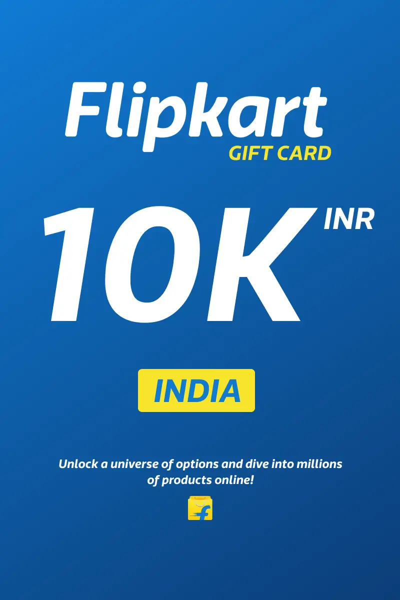 Buy Flipkart 10000 INR Gift Card (India) - Digital Key