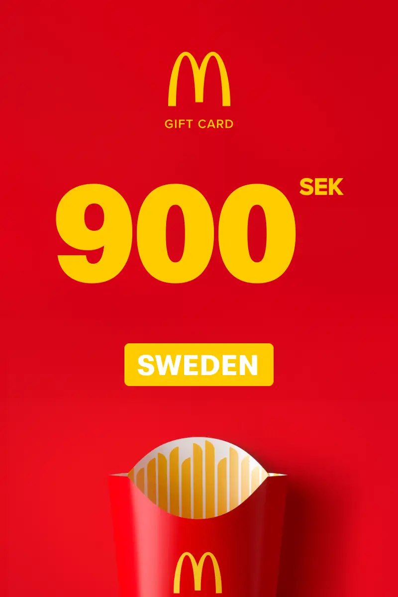 Buy McDonald's 900 SEK Gift Card (Sweden) - Digital Key