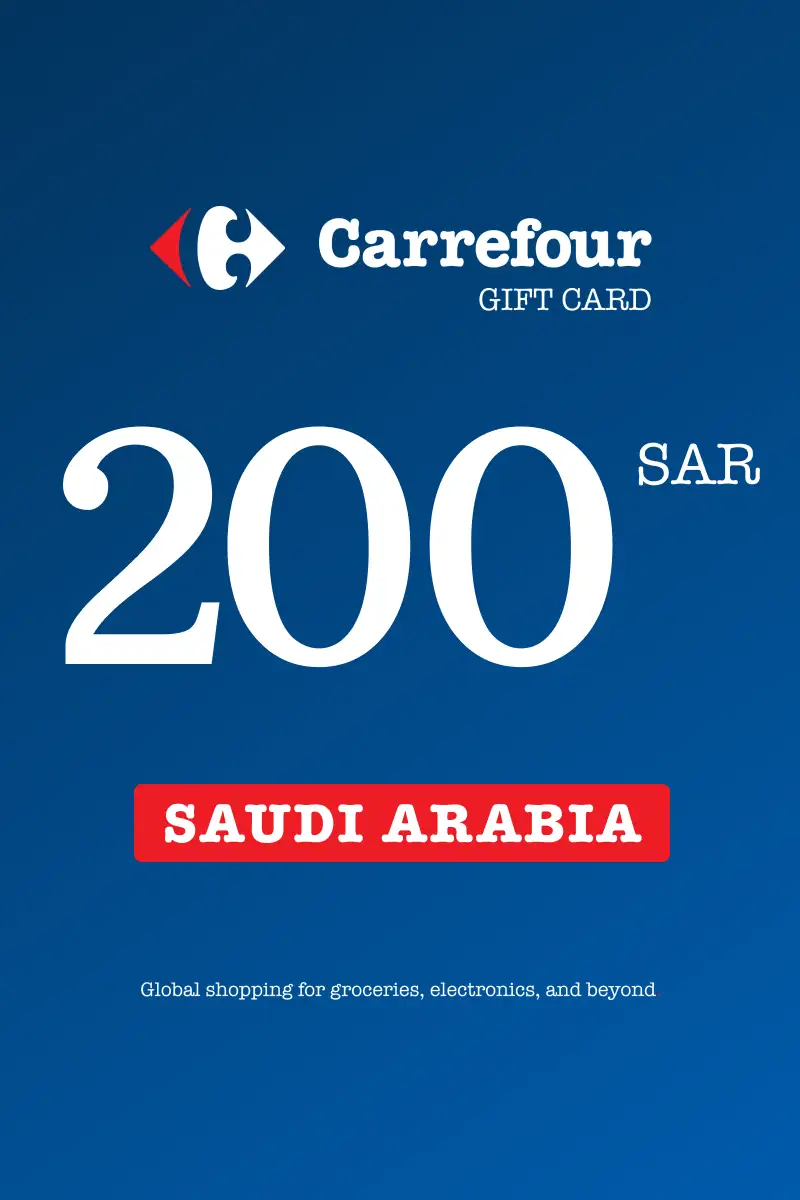 Buy Carrefour 200 SAR Gift Card (Saudi Arabia) - Digital Key Buy Carrefour 200 SAR Gift Card (Saudi Arabia) - Digital Key
