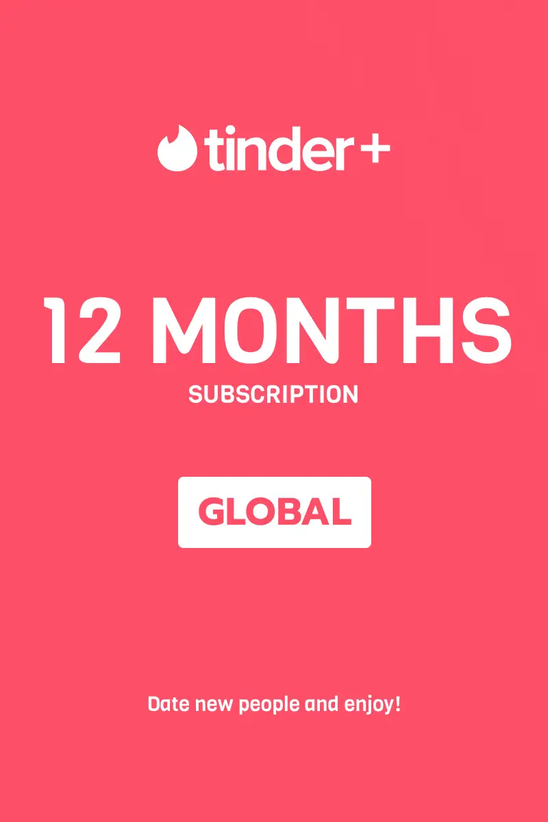 Buy Tinder Plus - 12 Month Subscription (Global) - Digital Key