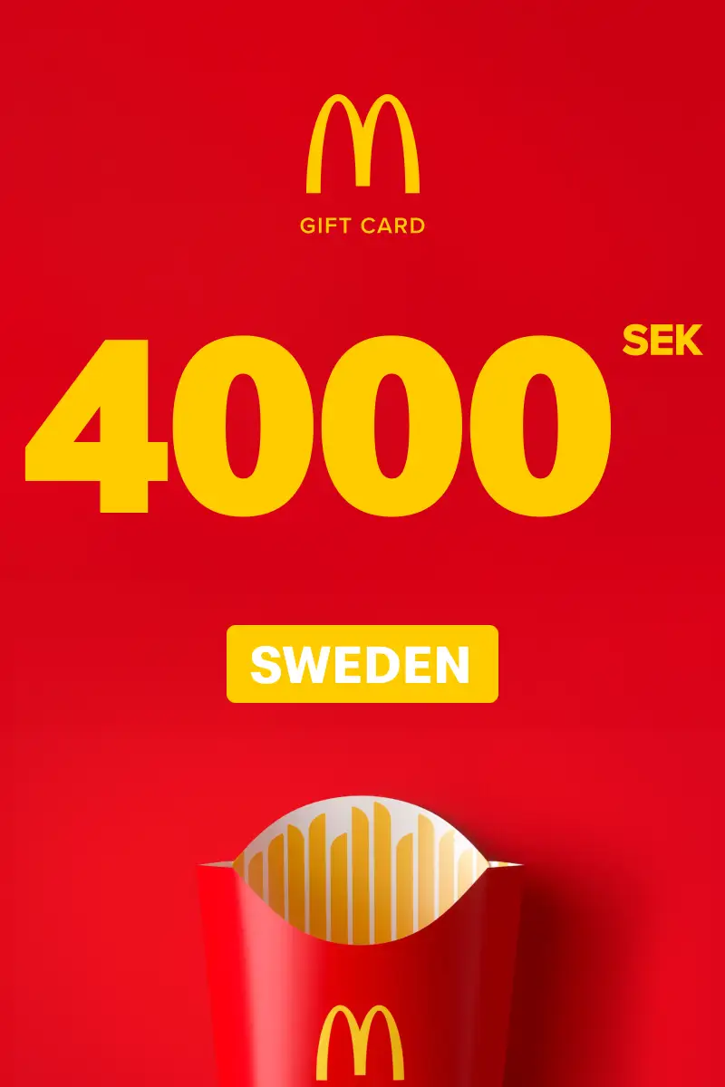 Buy McDonald's 4000 SEK Gift Card (Sweden) - Digital Key