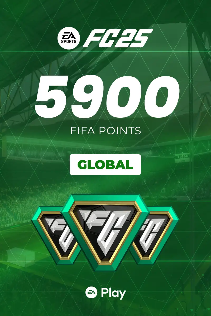 Buy EA SPORTS FC 25 - 5900 FC Points (Global) (PC) - EA Play - Digital Key Buy EA SPORTS FC 25 - 5900 FC Points (Global) (PC) - EA Play - Digital Key