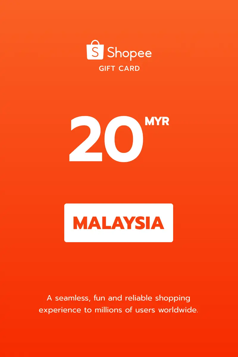 Buy Shopee 20 MYR Gift Card (Malaysia) - Digital Key