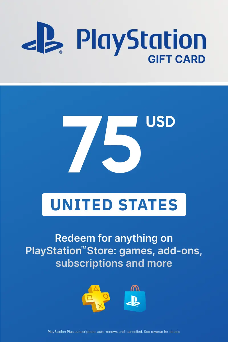 Buy PlayStation Store 75 USD Gift Card (United States) - Digital Key