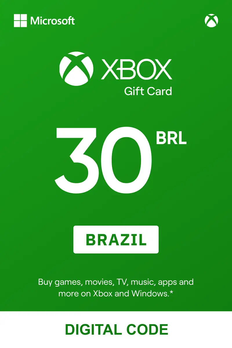 Buy Xbox 30 BRL Gift Card (Brazil) - Digital Key