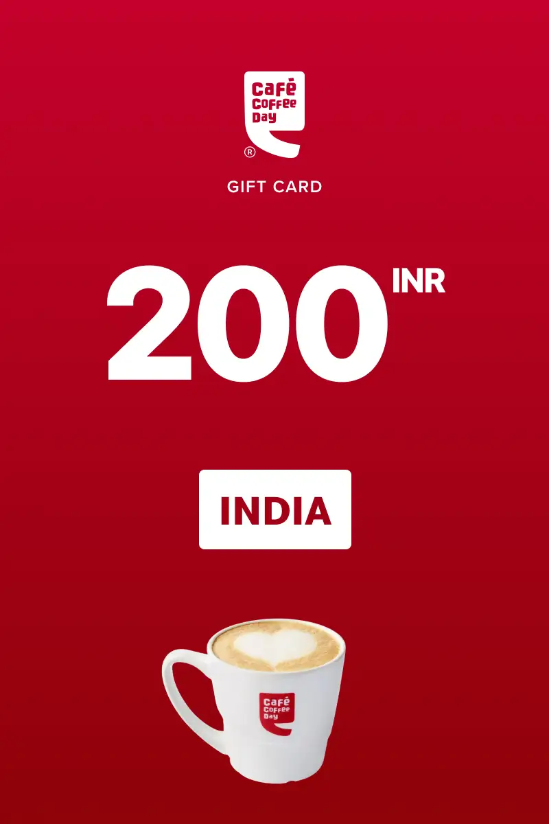 Buy Cafe Coffee Day 200 INR Gift Card (India) - Digital Key