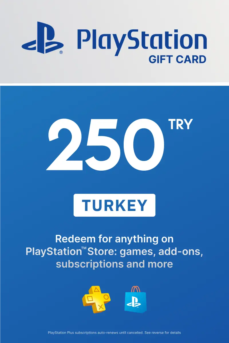 Buy PlayStation Store 250 TRY Gift Card (Turkey) - Digital Key