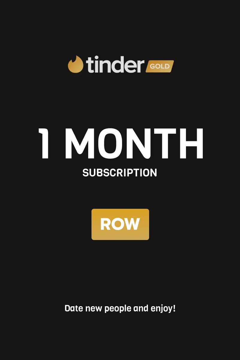 Buy Tinder Gold 1 Month Subscription (ROW) - Digital Key