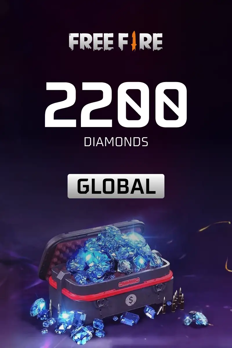 Buy Garena Free Fire - 2200 Diamonds (Global) - Digital Key