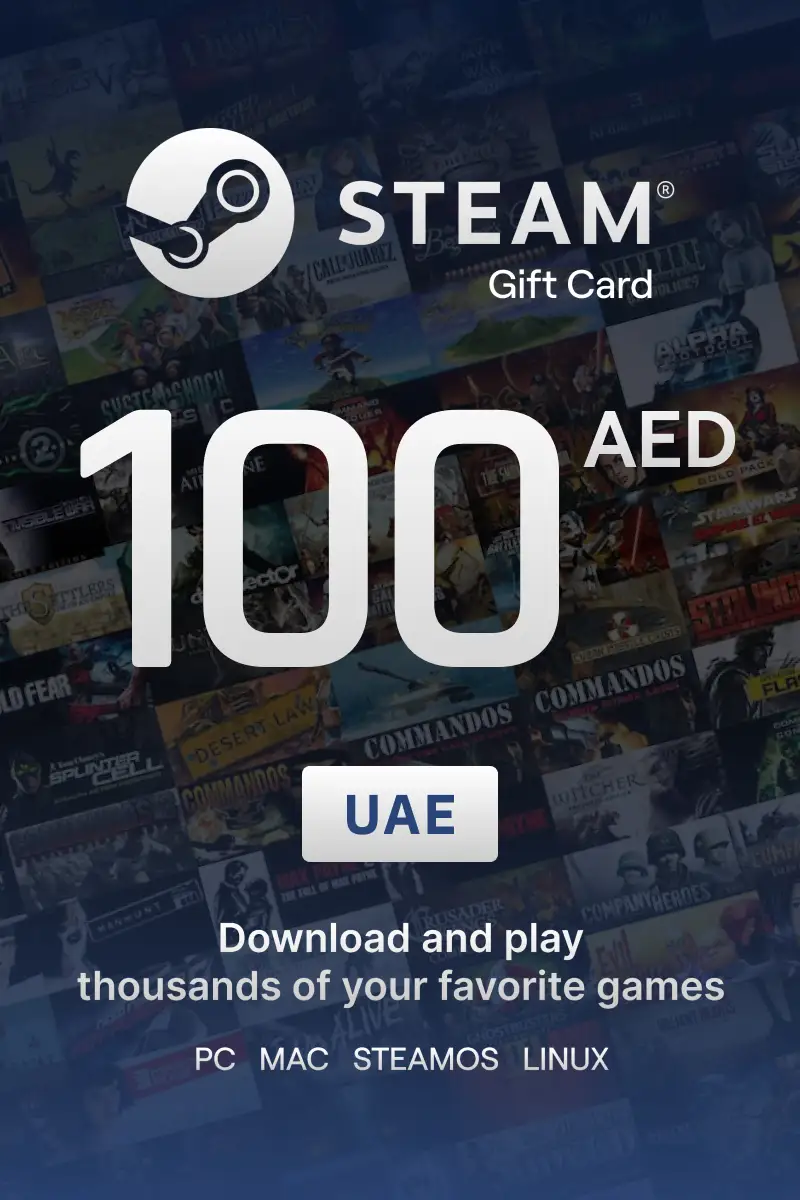 Buy Steam Wallet 100 AED Gift Card (United Arab Emirates) - Digital Key